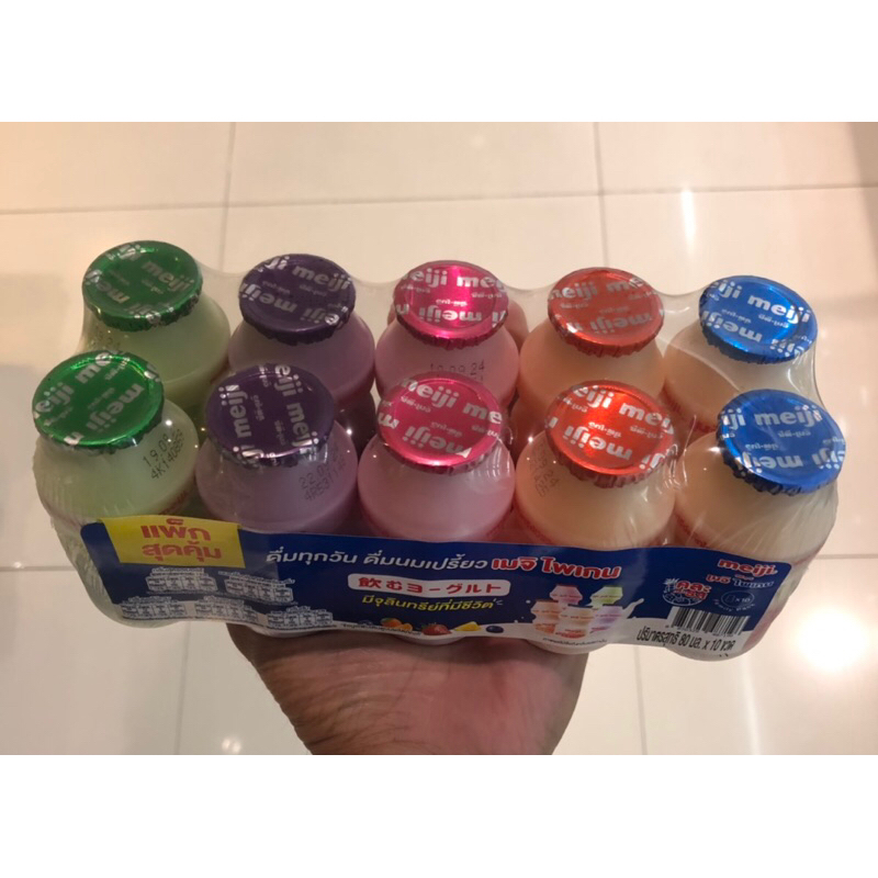 นมเปรี้ยว เมจิไพเกน คละรส ขนาด 1 แพ็ค 80ml x 10 ขวด | Shopee Thailand