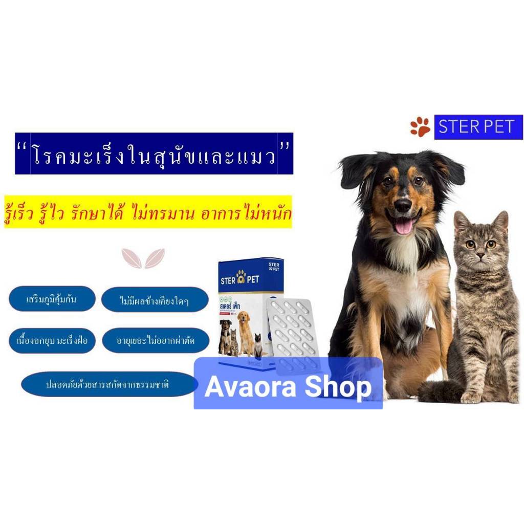 STER PET อาหารเสริมสูตรออร์แกนิค ต้านก้อนเนื้อ ต้านมะเร็งครบวงจร เหมาะ ...