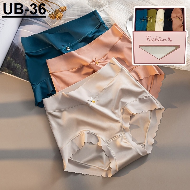 UB-36 กางเกงในผู้หญิง แพ็ค 5 ตัวคละสี ผ้านุ่มนิ่มลื่นเย็นใส่สบาย ...