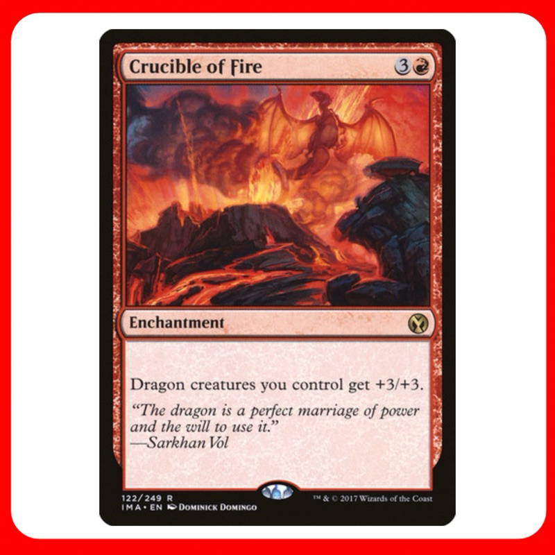 [MTG] Crucible of Fire [IMA] [RED] [RARE] [NORMAL] [ENG] (การ์ดเมจิค ...