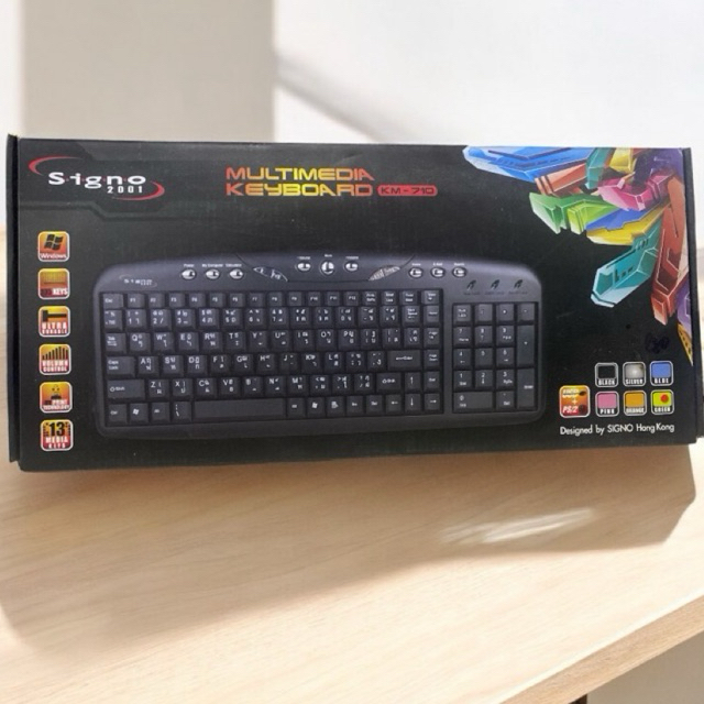 USB KEYBOARD SIGNO KM-710 มือสอง ไม่เคยใช้ เก็บจนเก่า ตำหนิสีด่าง ...