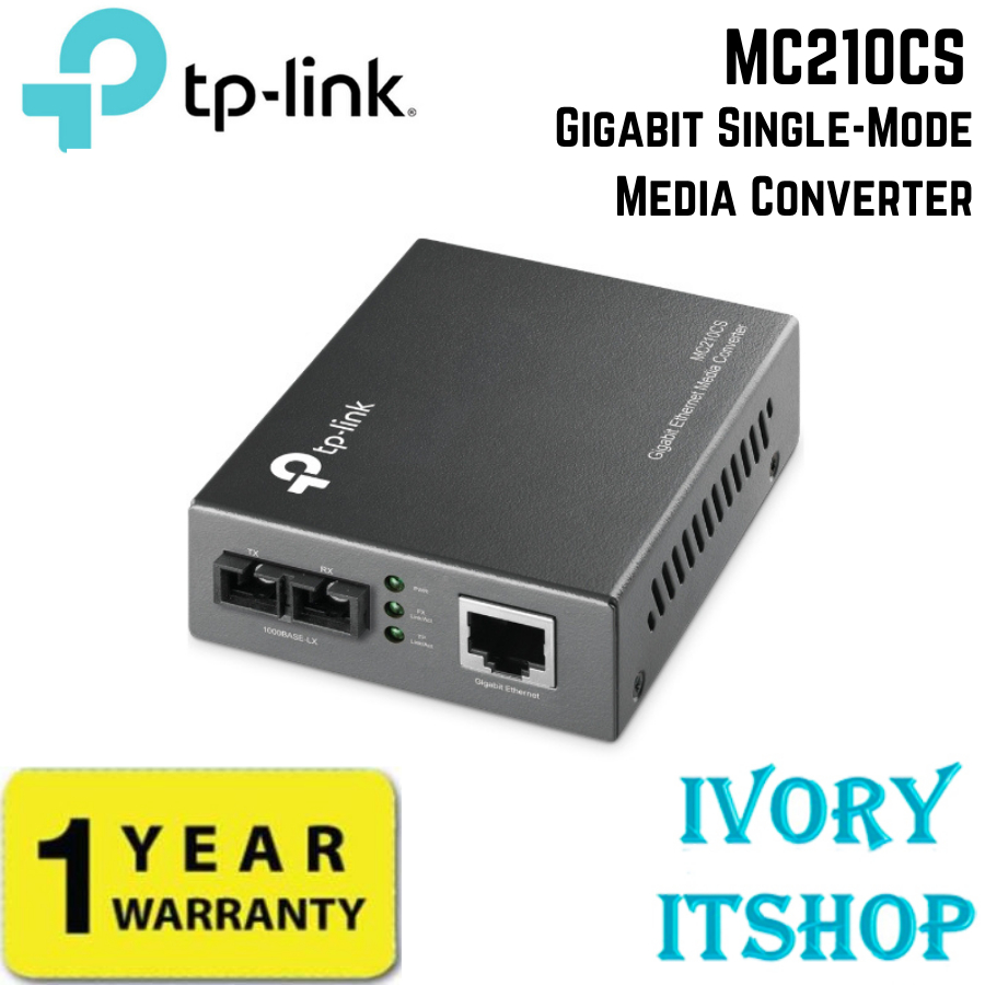 TP-LINK MC210CS Omada Gigabit Single-Mode Media Converter | Shopee Thailand