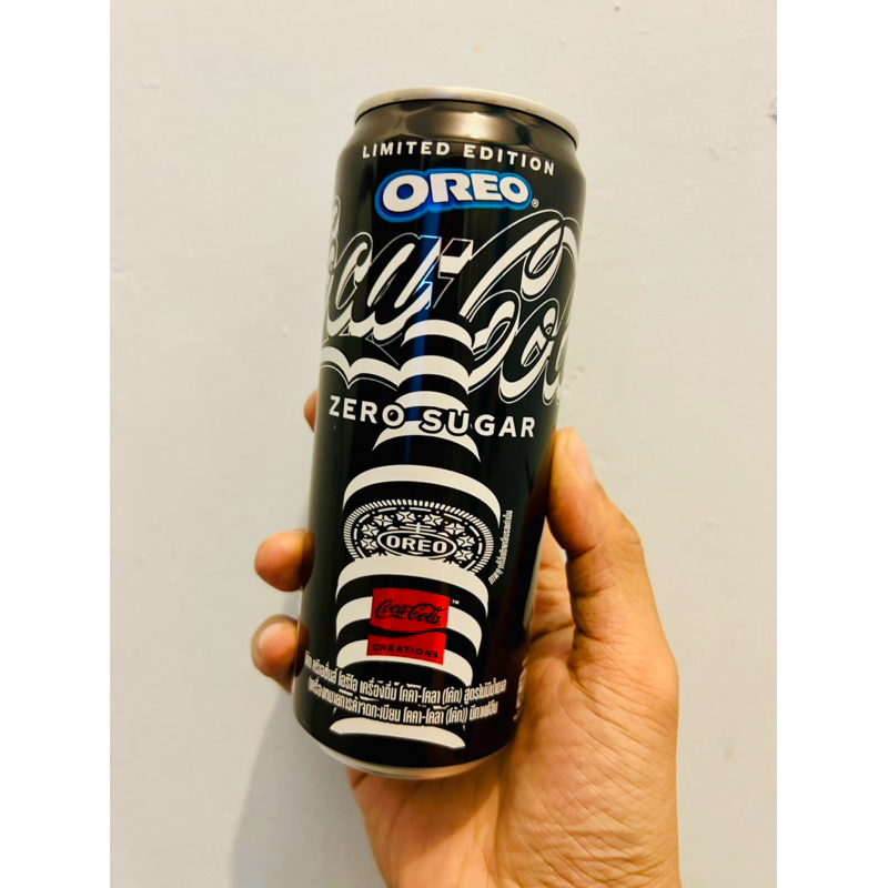 Coke Zero x Oreo (ขนาด 325 ml) โค้กซีโร่ โอริโอ้ สูตรไม่มีน้ำตาล ความ ...