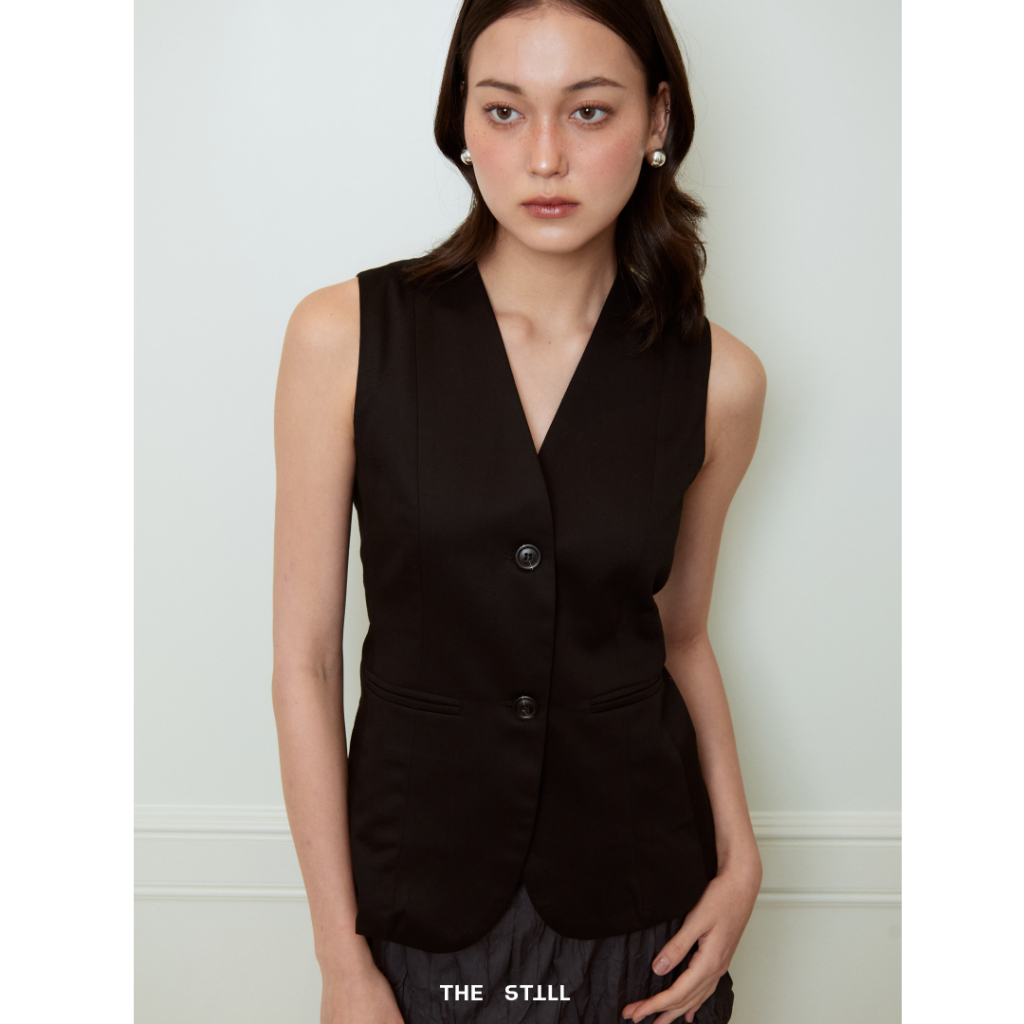 The Still - 009 - Florence's Sculpted vest : เสื้อกั๊กสูทตัวยาวพร้อมดี ...