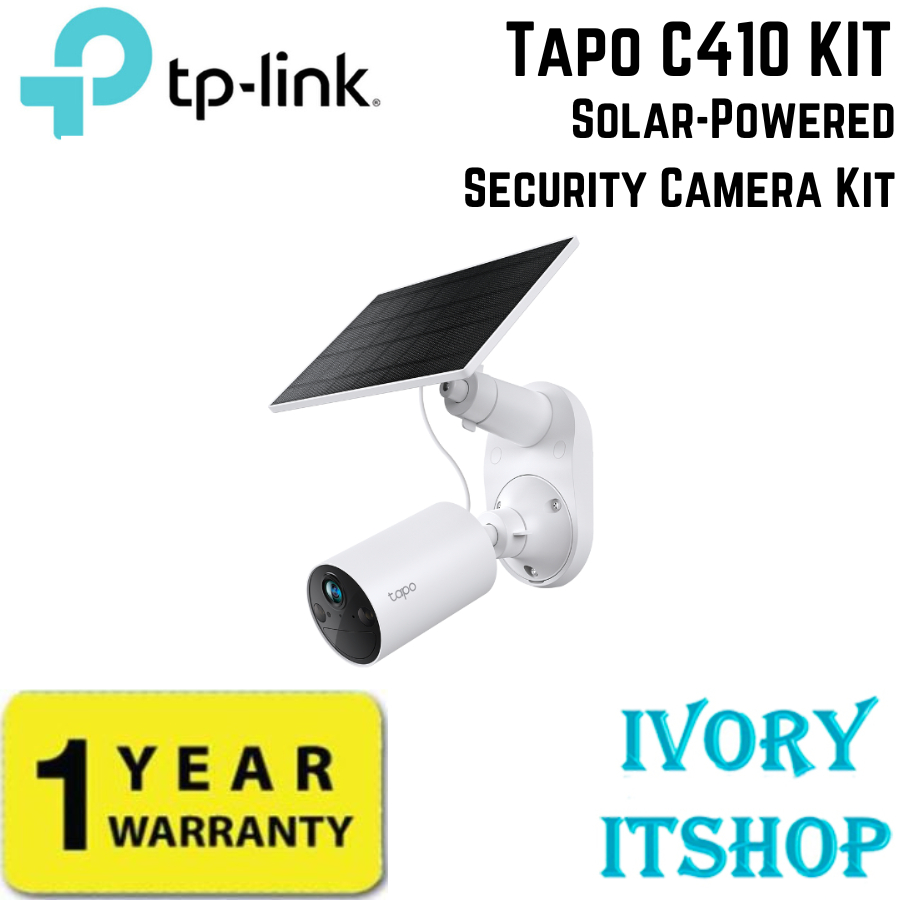 TP-Link Tapo C410 KIT ชุดกล้องวงจรปิด คมชัด 2K 3MP พร้อมแผงโซล่าร์เซลล์ ...