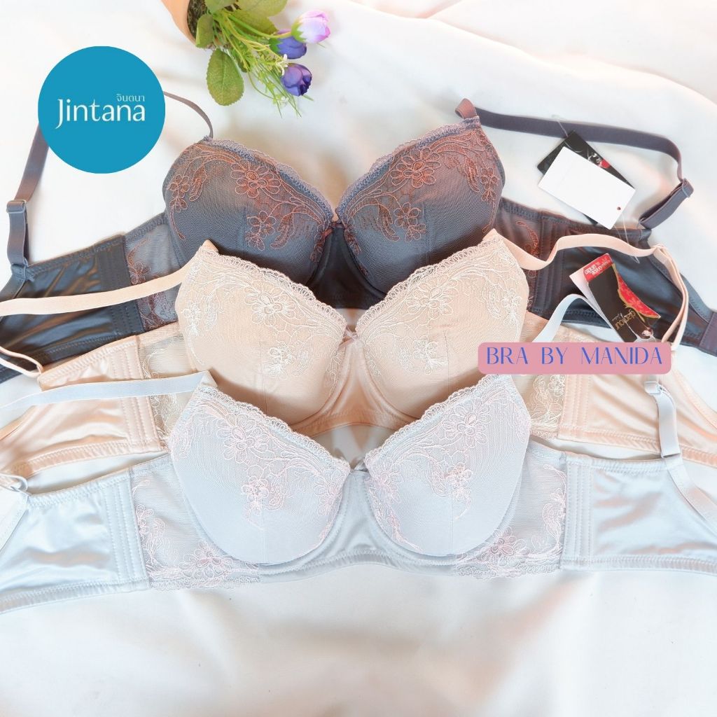 Jintana เสื้อชั้นใน รุ่น Glamour รูปแบบ 3/4 Cup เสริมโครงพิเศษ | Shopee Thailand