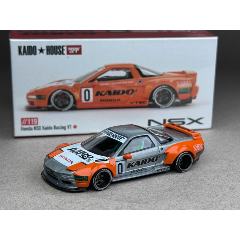 Chase Car Honda NSX Kaido Racing V1 #119 Scale 1:64 ยี่ห้อ Minigt ...