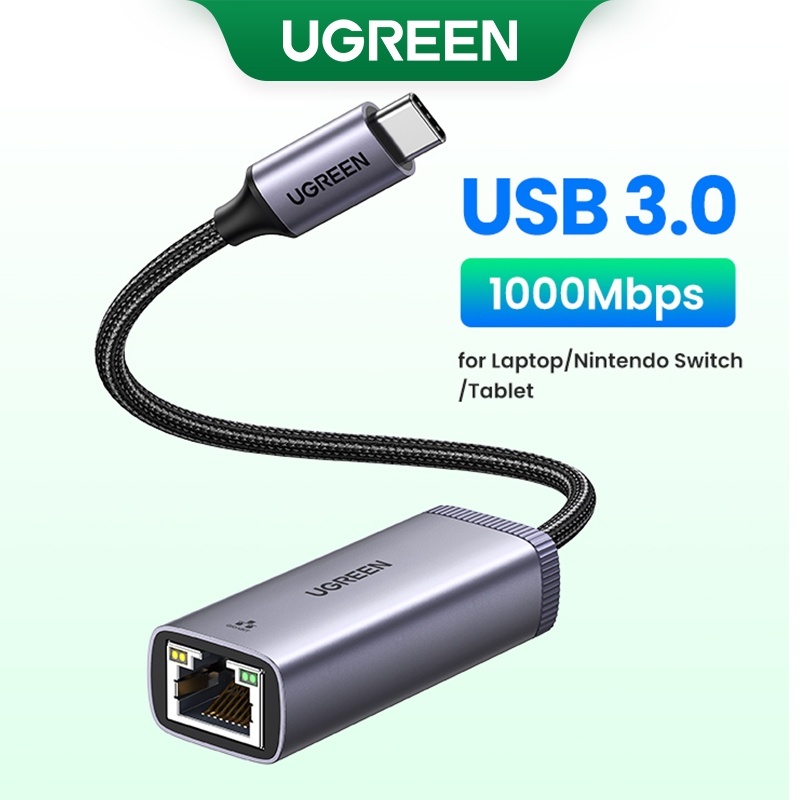 UGREEN รุ่น 50737 หางหนู Type C to LAN Adapter Gigabit RJ45 รองรับความ ...