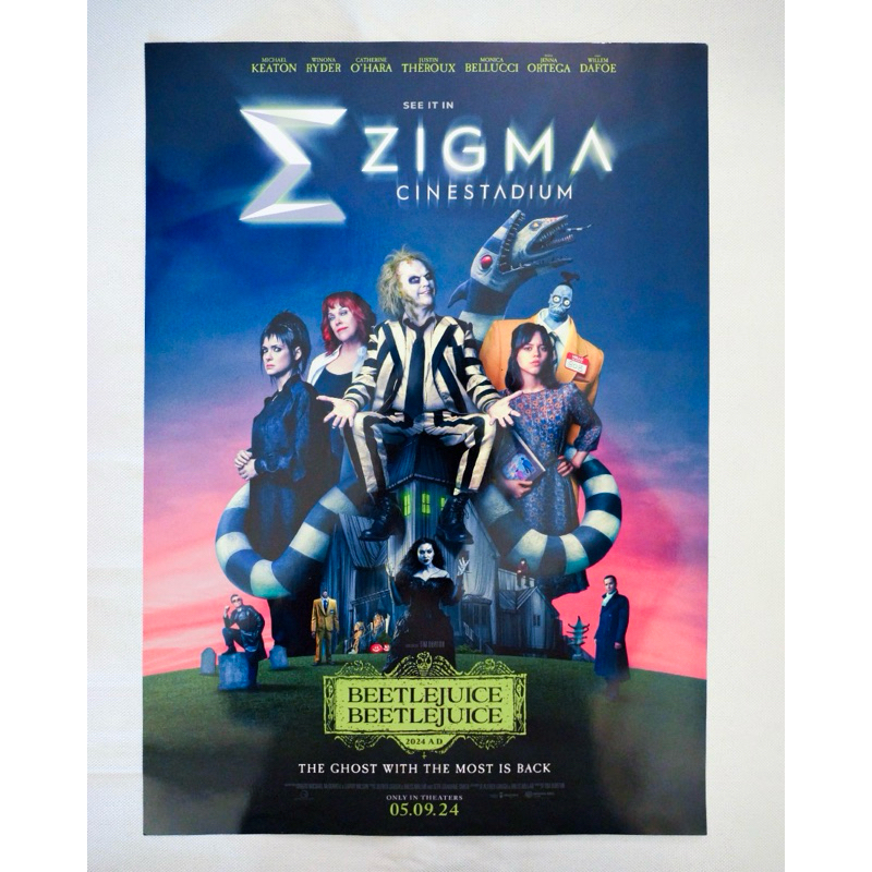 โปสเตอร์ของแท้ “BEETLEJUICE BEETLEJUICE” Zigma จาก SF Cinema - Poster ...