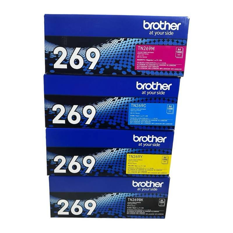 Brother TN-269 BK C M Y Toner ตลับหมึกโทนเนอร์ ของแท้ 100% | Shopee ...