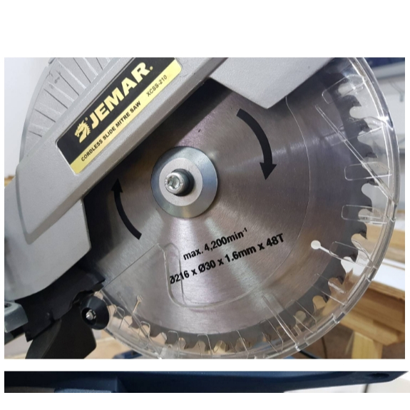 เครื่องเลื่อยตัดองศาสไลด์ 8" ไร้สาย JEMAR | Shopee Thailand