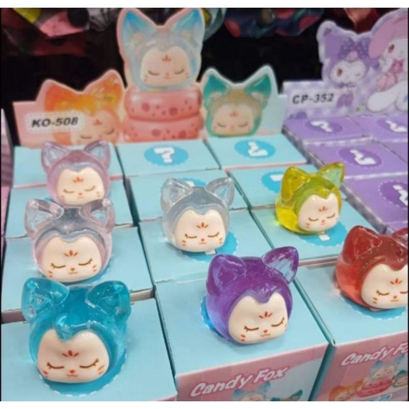 กล่องจุ่ม Candy Fox กับ KiKi กล่องสุ่มโมเดลจิ๋ว ขายแยกจุ่มจร้า | Shopee ...