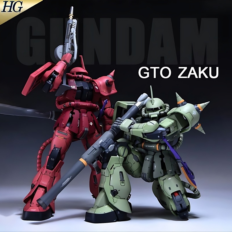 XD gundam GTO zaku ii hg 1/144 model figure ซีรีส์ กันพลา โมเดลตัวต่อ ...