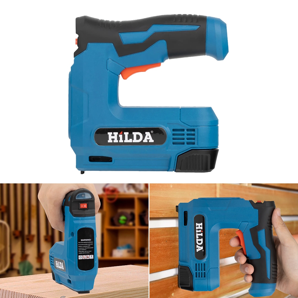 ไฟฟ้า 2 ใน 1 Nailer/Stapler Gun Lithium-ion Cordless Nail Gun Staple ...