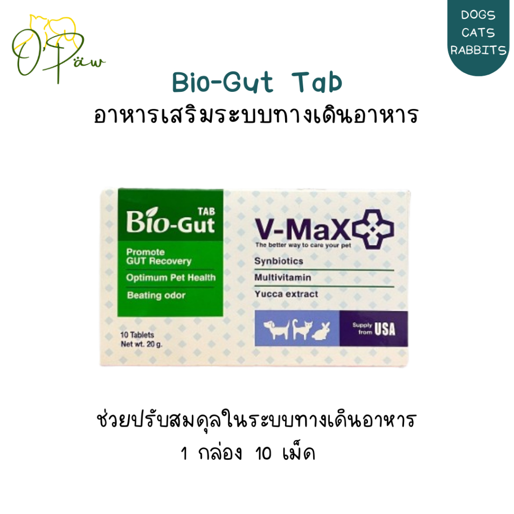 V-Max Bio Gut (Biogut) อาหารเสริมระบบทางเดินอาหาร ช่วยแก้ท้องเสีย ปรับ ...
