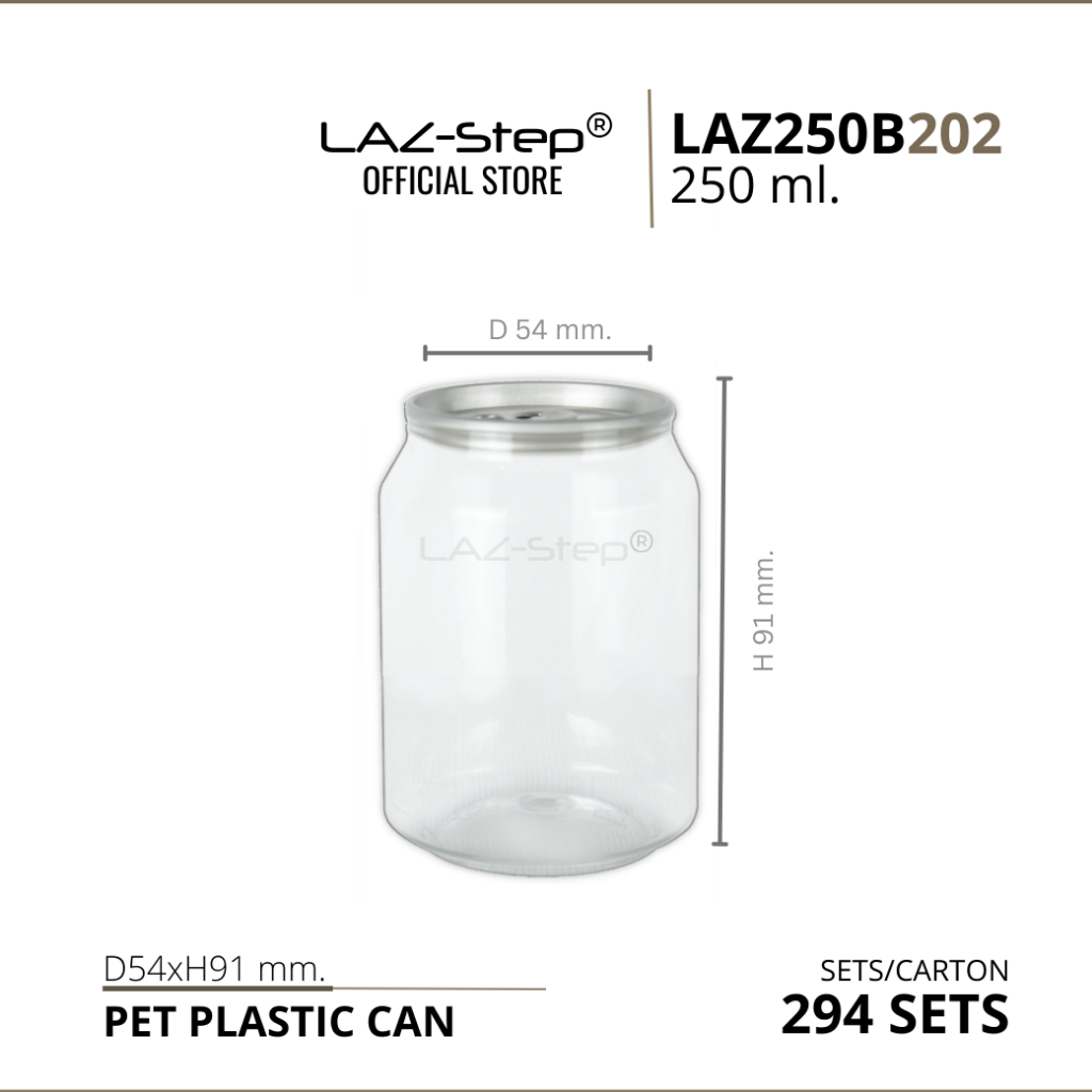 LAZ-Step กระป๋องพลาสติก PET ซีรี่ย์กระป๋องเครื่องดื่ม LAZ250B202 ขนาด ...