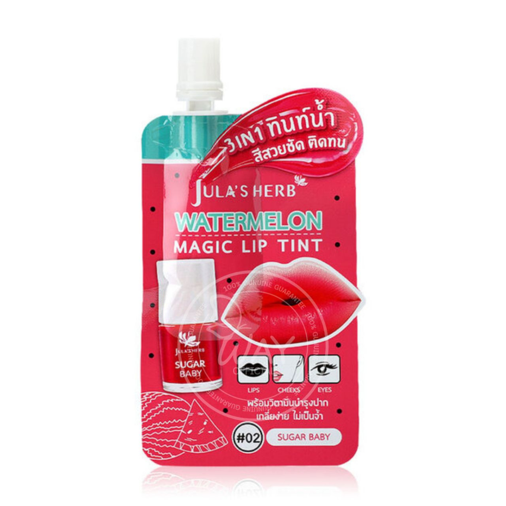 [ซอง] จุฬาเฮิร์บ มอเตอร์เมลอน เมจิค ลิป ทินท์ 2ก Jula's Herb Motor ...