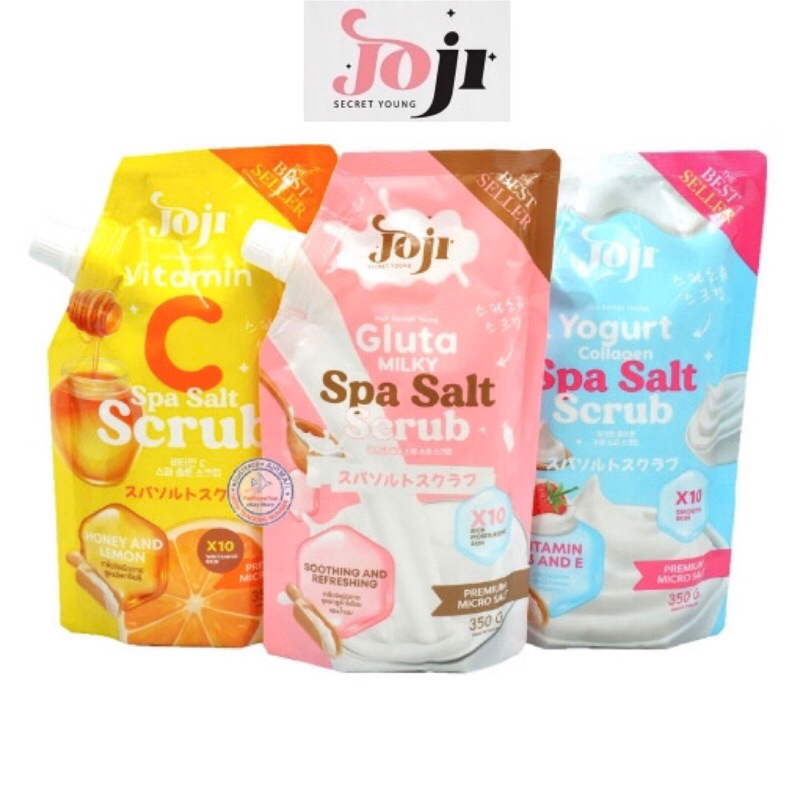 โจจิ ซีเคร็ท ยัง สปา ซอลท์ สครับ 3 สูตร Joji Secret Young Spa Salt Scrub ขนาด 350g | Shopee Thailand