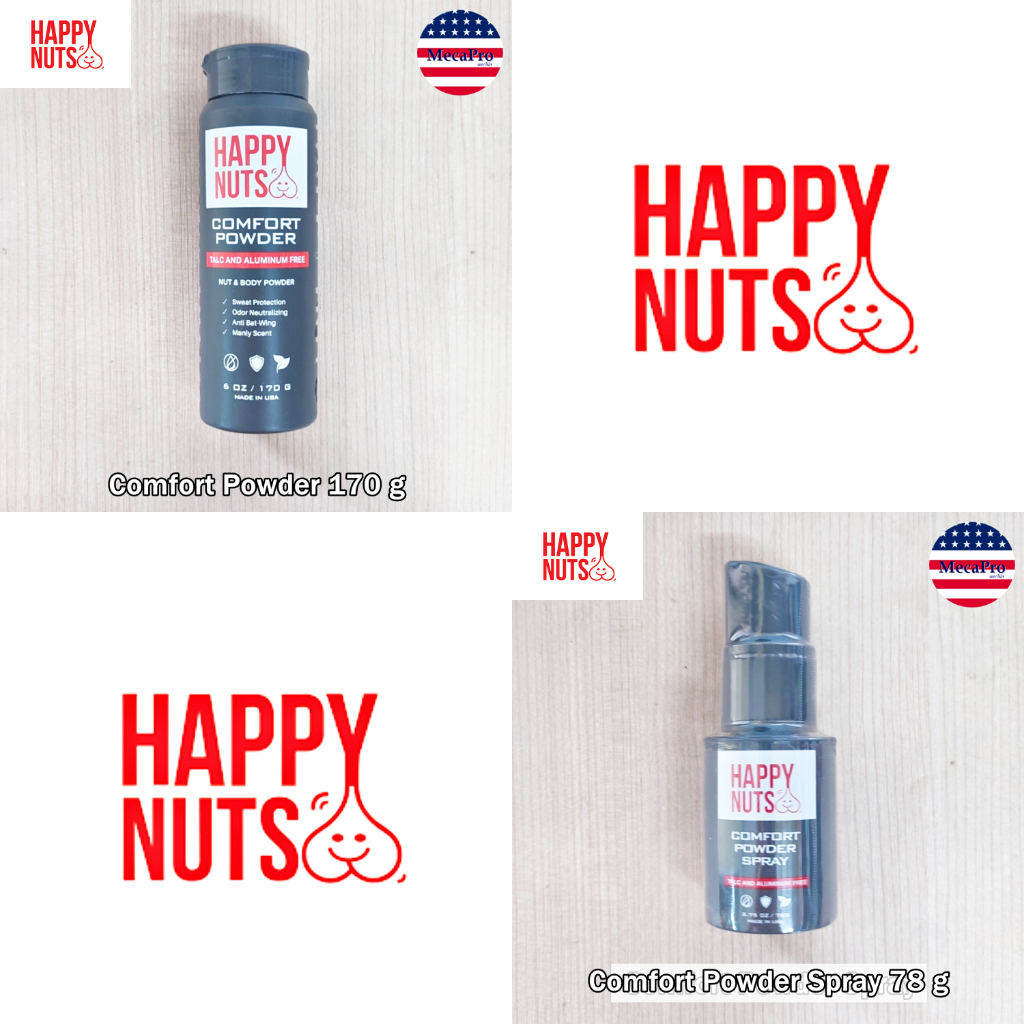 Happy Nuts® Comfort Powder and Spray Sweat Defense & Odor Control แป้ง ...