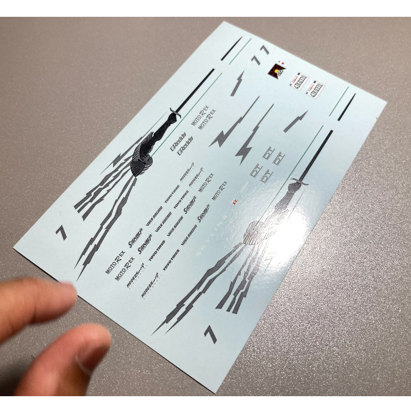 1/24 decal water slide 1995 Nissan Skyline GT-R R33 leon fast and ...