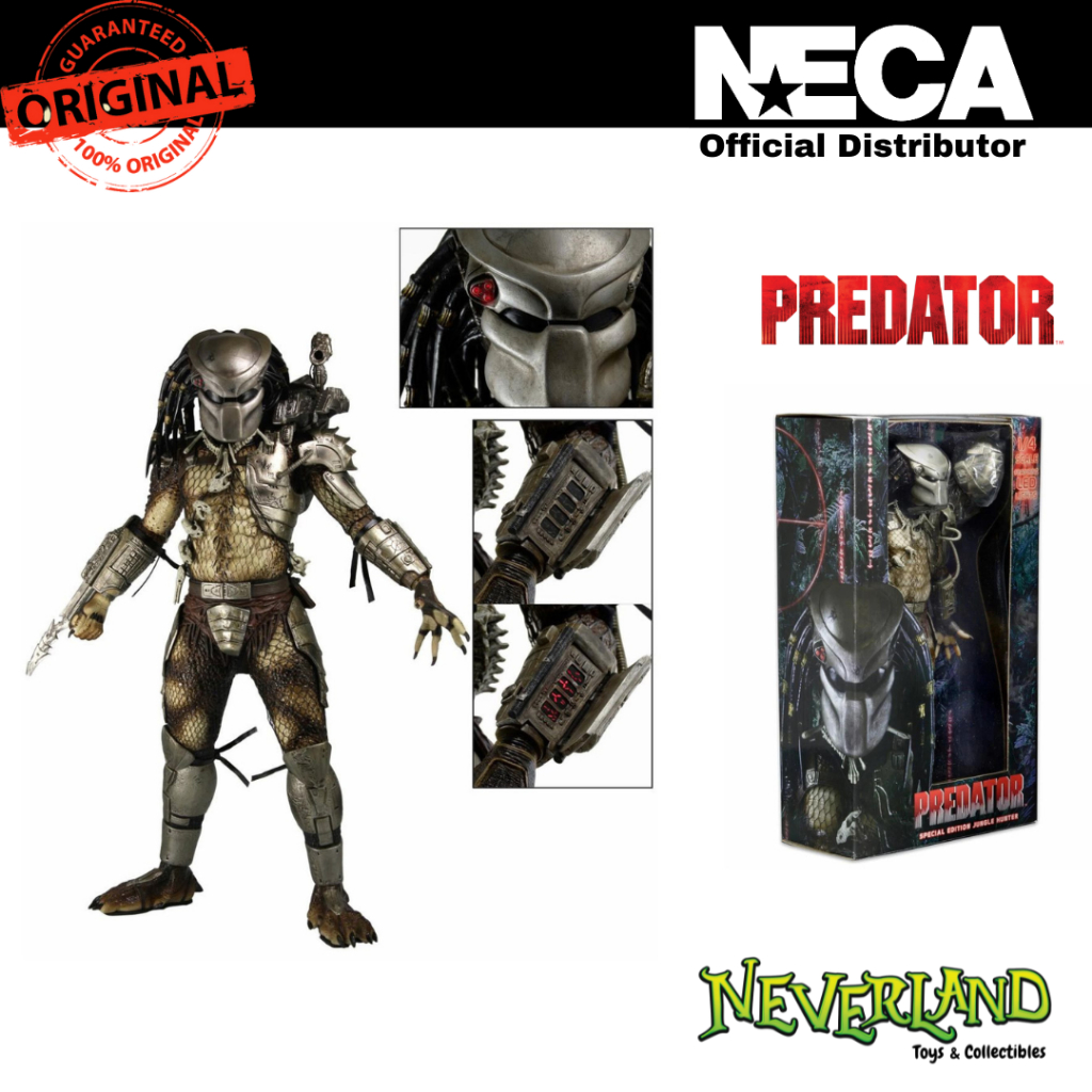 NECA Predator Jungle Hunter Predator 1/4th Scale Figure with LED Lights ...