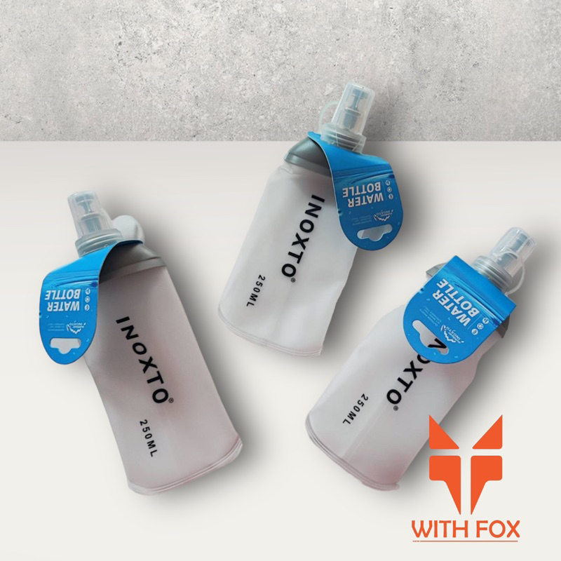 ทักแชทขอโค้ดส่วนลดเลย Inoxto ขวดน้ำแบบนิ่ม พับเก็บได้ สำหรับวิ่งมาราธอน ...