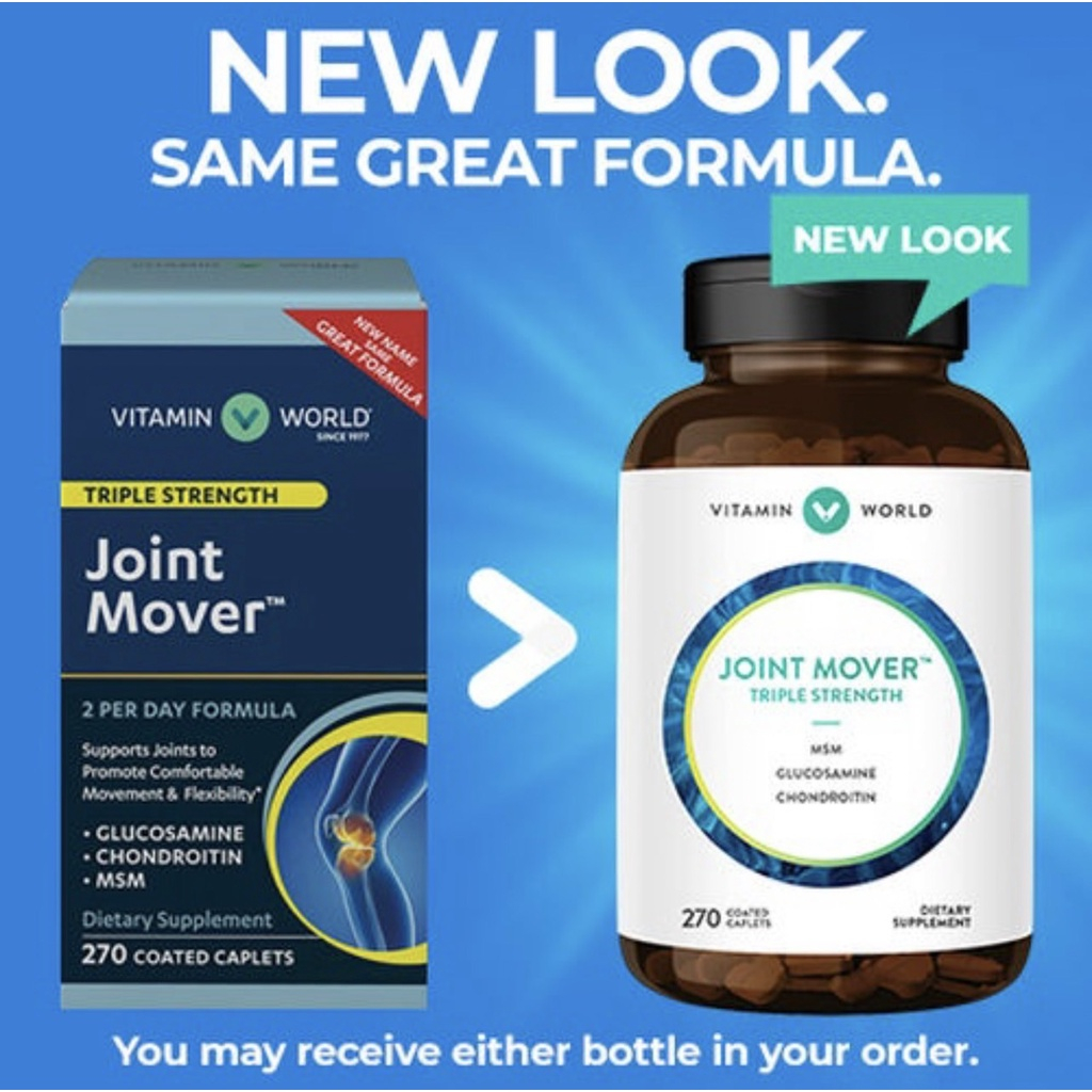 **พร้อมส่ง**Vitamin World Joint Mover Triple Strength 270 Caplets ... **พร้อมส่ง**Vitamin World Joint Mover Triple Strength 270 Caplets ...