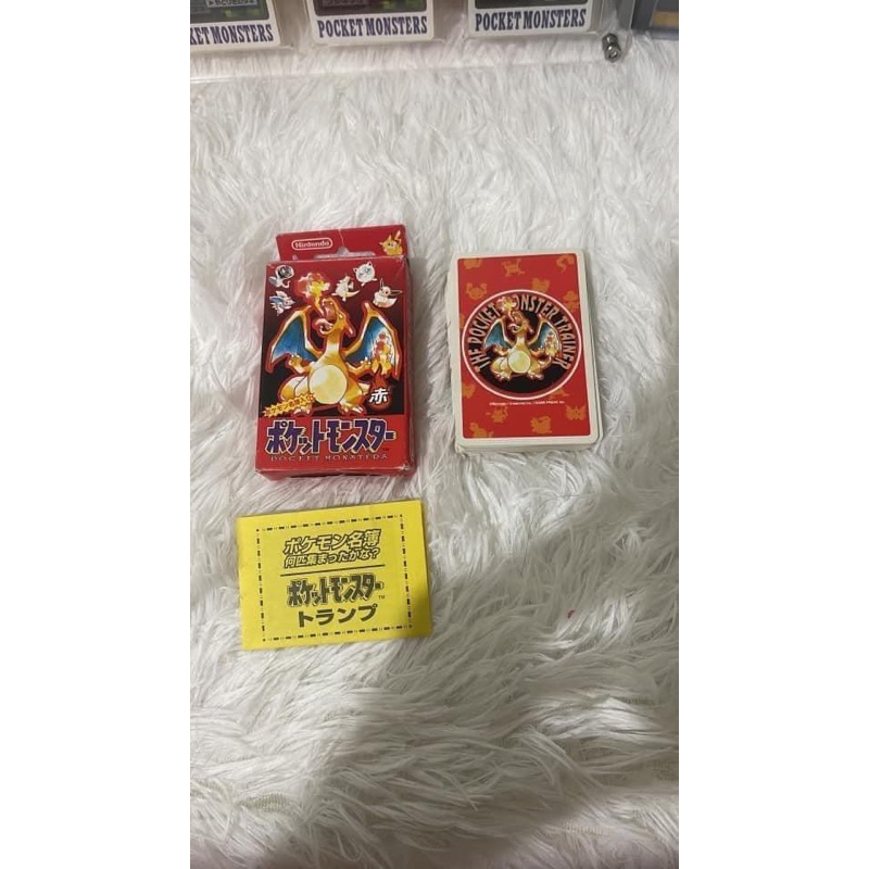 Pokemon Red Charizard Playing Cards Nintendo Boxed Anime Rare | Shopee ...