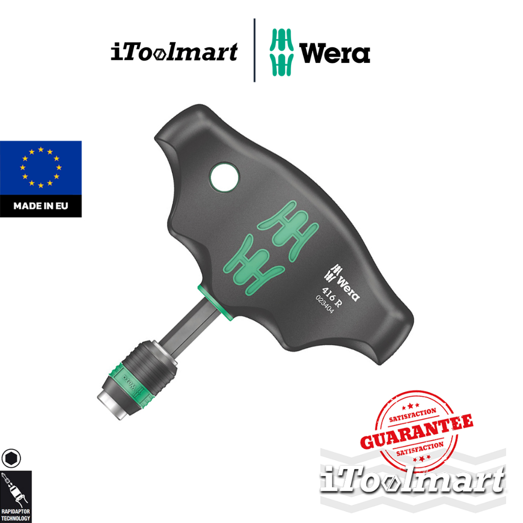 WERA ประแจตัวที รุ่น 416 R 05023404001 Rapidaptor | Shopee Thailand