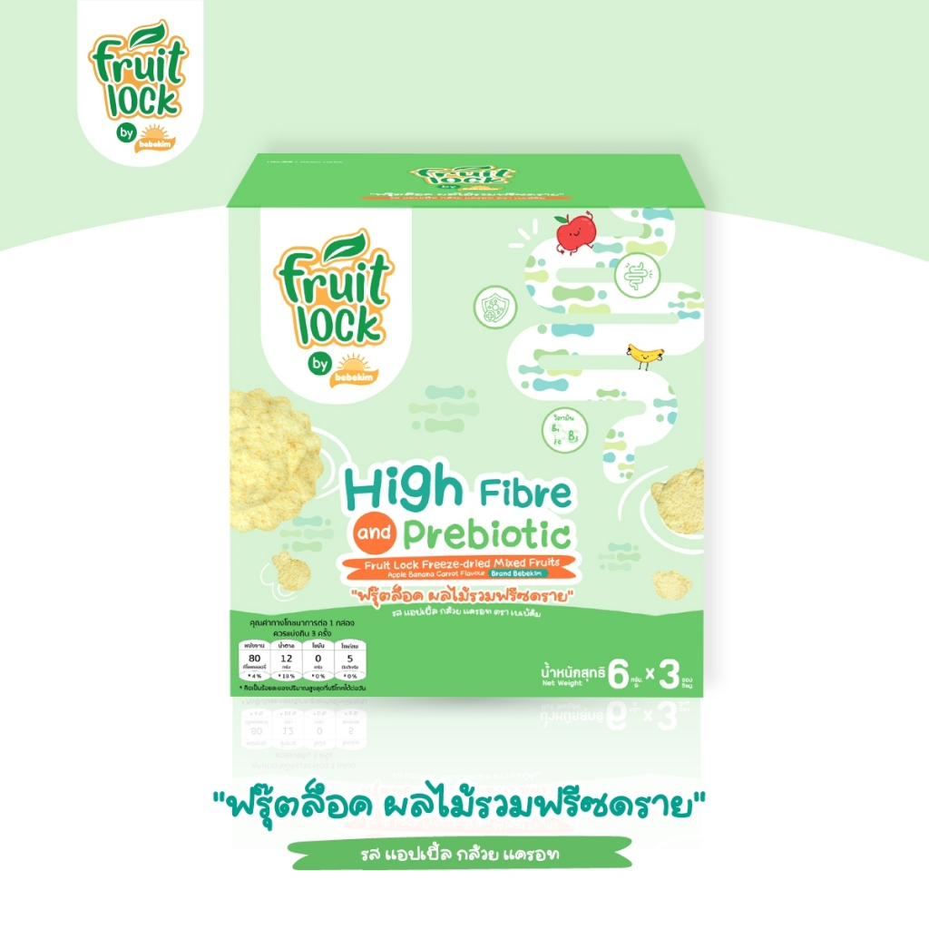New! Fruit Lock ขนมผลไม้รวม Freeze dry เหมาะกับเด็ก 8เดือนขึ้นไป BLW ...