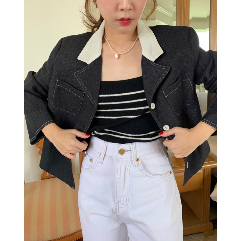SOMEDRESS | Oreo Crop Blazer | Shopee Thailand
