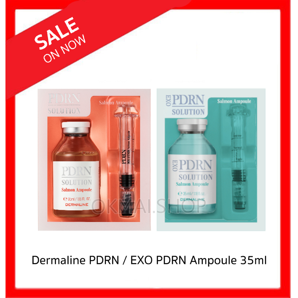 Dermaline korea PDRN Solution Salmon Ampoule Serum 35 ml. | Shopee Thailand