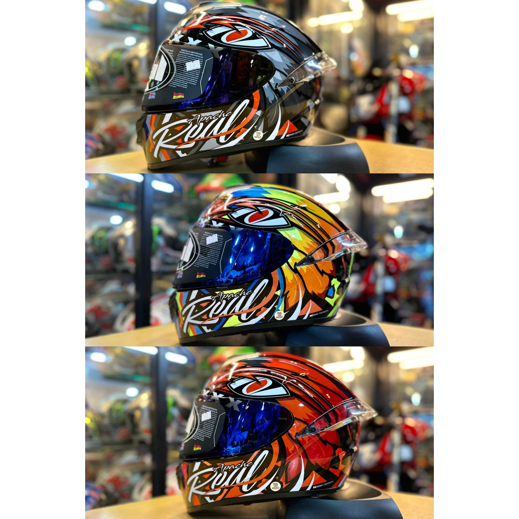 หมวกกันน็อค REAL THUNDER Apache 2023 | Shopee Thailand