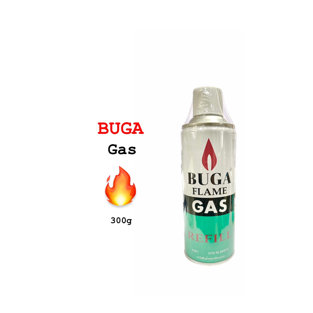 แก๊สกระป๋อง BUGA GAS 300g. สำหรับเติมไฟแช๊ค (ราคาต่อกระป๋อง) | Shopee ...