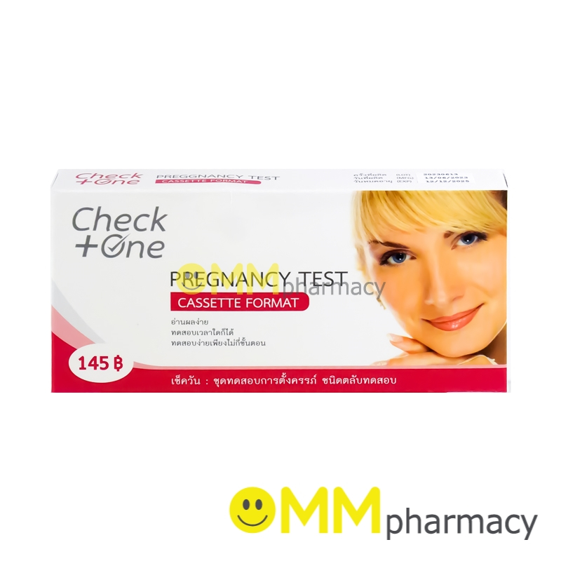 CHECK+ONE CASSETTE FORMAT ชุดทดสอบการตั้งครรภ์ชนิดหยด | Shopee Thailand