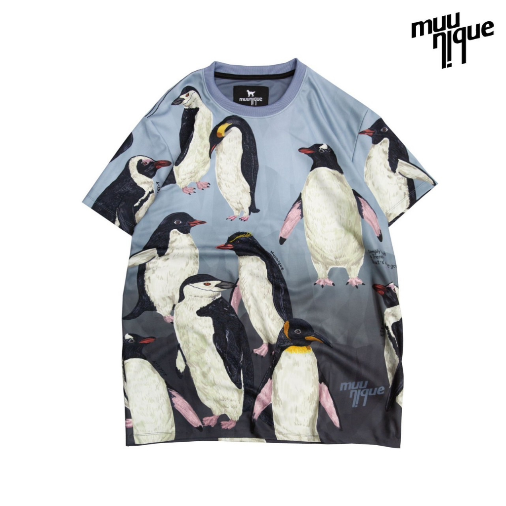 MUUNIQUE JP.T-shirt เสื้อยืด รุ่น Penguins เพนกวิน | Shopee Thailand
