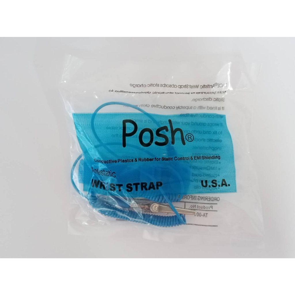 Posh ESD Anti Static Wrist Strap (PU)สายรัดข้อมือป้องกันไฟฟ้าสถิตย์แบบ ...