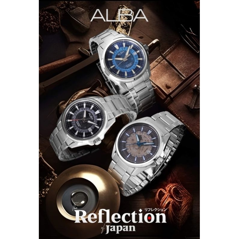นาฬิกาข้อมือผู้ชาย ALBA Skeleton Sportive Automatic | Shopee Thailand
