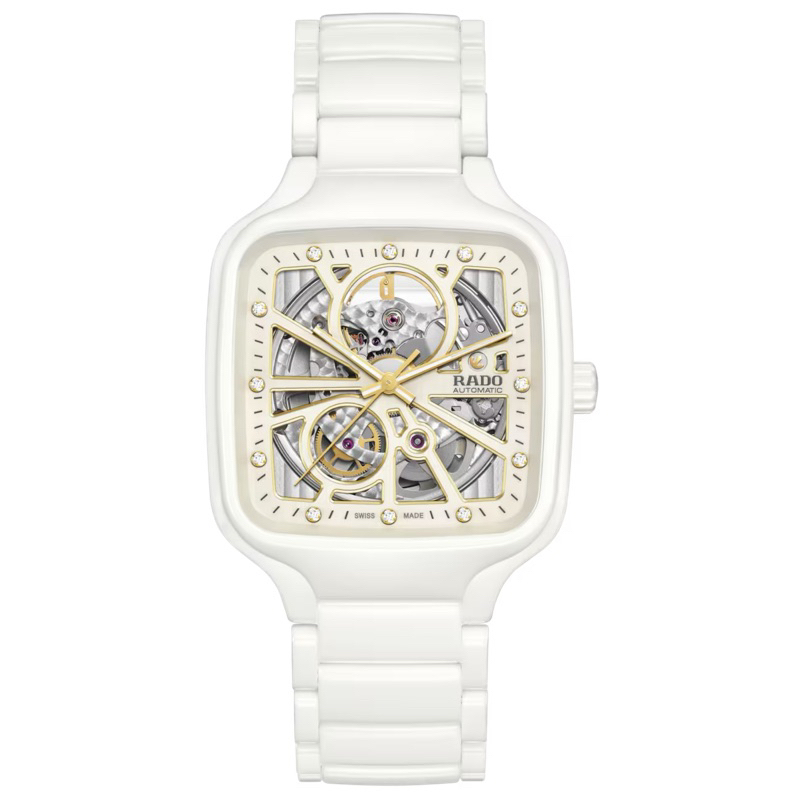 นาฬิกา RADO รุ่น TRUE SQUARE AUTOMATIC OPEN HEART DIAMONDS | Shopee ...