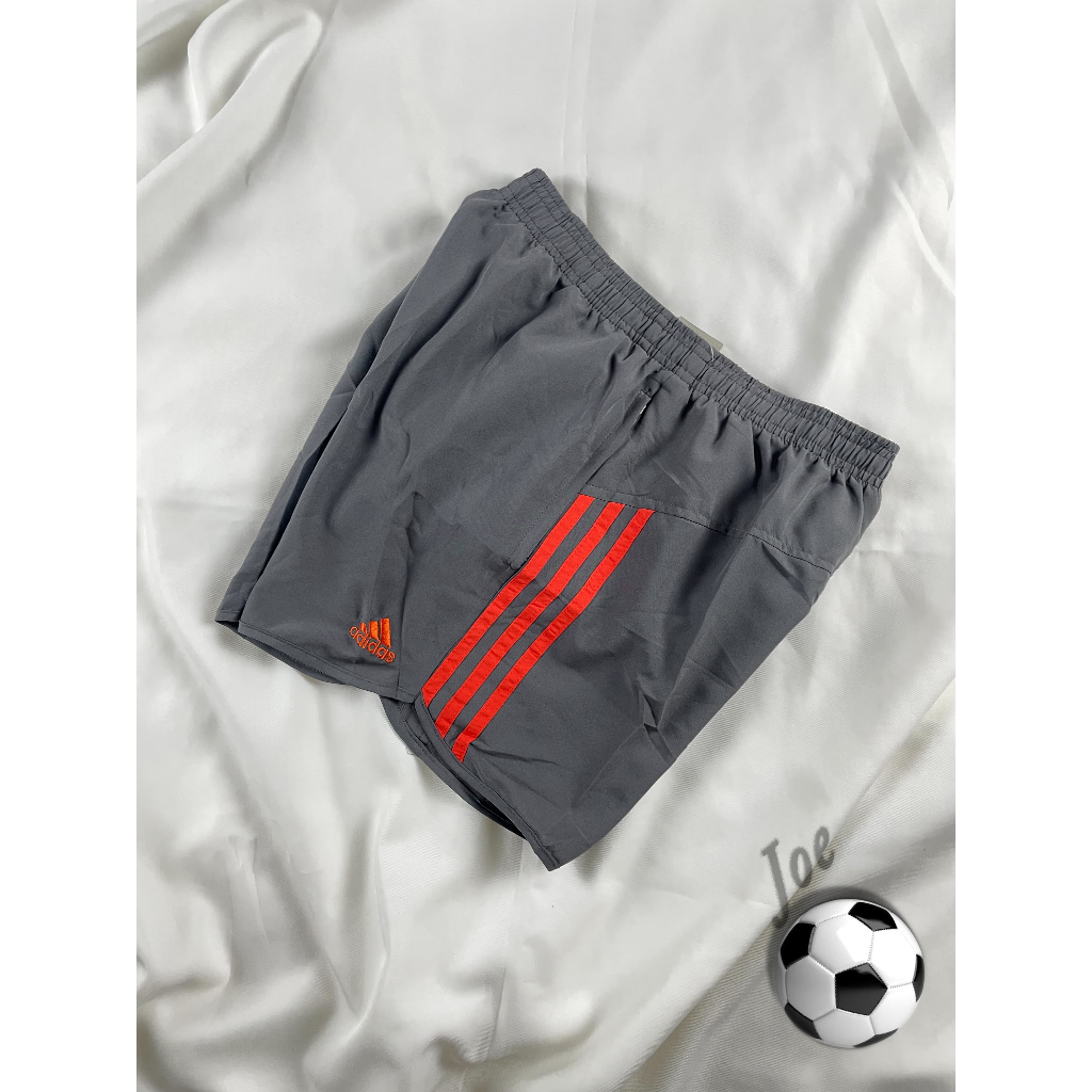 กางเกงออกกำลังกาย กางเกงกีฬาผู้ชาย ขาสั้น Adi. (Pocket, Grey wt. Red ...