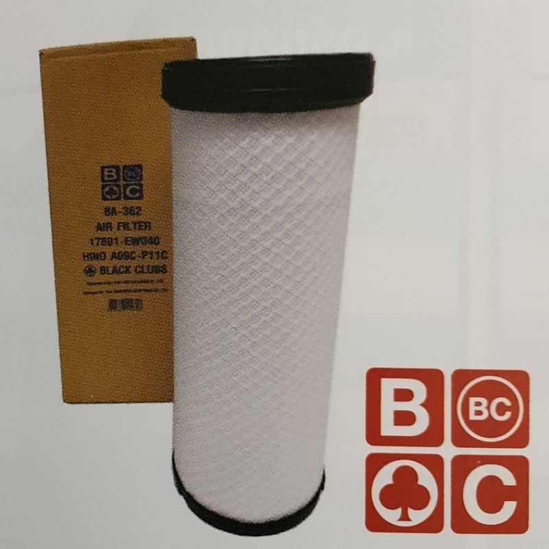 กรองอากาศลูกนอก Hino Victor 500 , BA361, Fuso FV5138 , Euro3 , 380hp ...