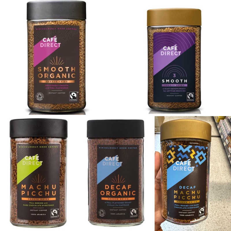 Cafe Direct Organic Coffee 100 g. คาเฟ่ ไดเร็ก กาแฟไม่มีคาเฟอีน ออร์แกน ...