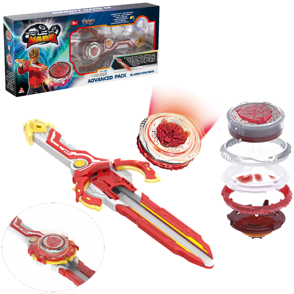 Infinity Nado 6 Advanced Pack - Blazing War Bear นาโด้ดาบลูกข่างรุ่นแอด ...