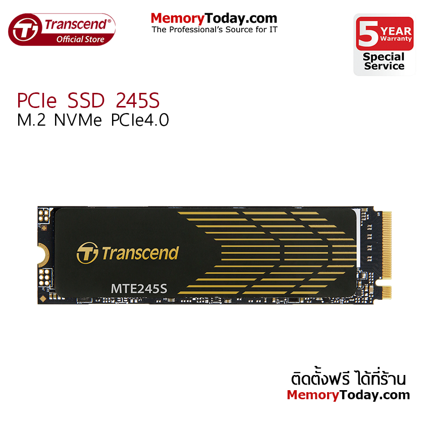 Transcend M.2 NVMe PCIe4.0 SSD 245S (MTE245S) / Capacity:500GB,1TB,2TB ...