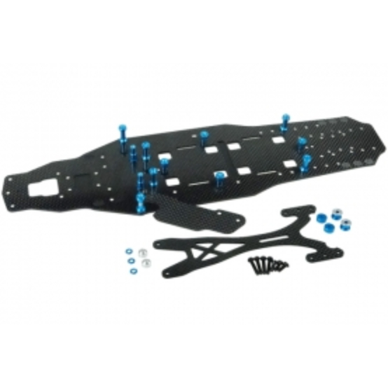 3Racing Tamiya FF03 Hop-Up Option Graphite Chassis Conversion Kit For ...