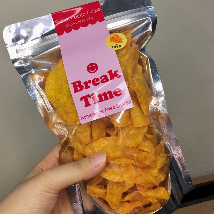 Break.Time.Snacks มันเทศแผ่นทอดกรอบ (65 กรัม) | Shopee Thailand