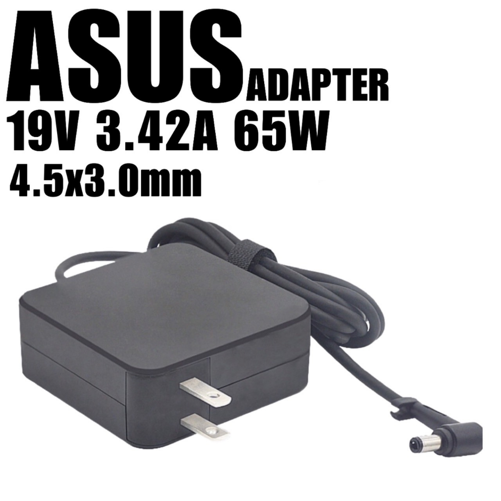 Asus 65W 19v 3.42a ขนาด 4.5 * 3.0 mm แบบตลับ สายชาร์จ อะแดปเตอร์ ชาร์จไฟ โน๊ตบุ๊ค เอซุส Notebook ...