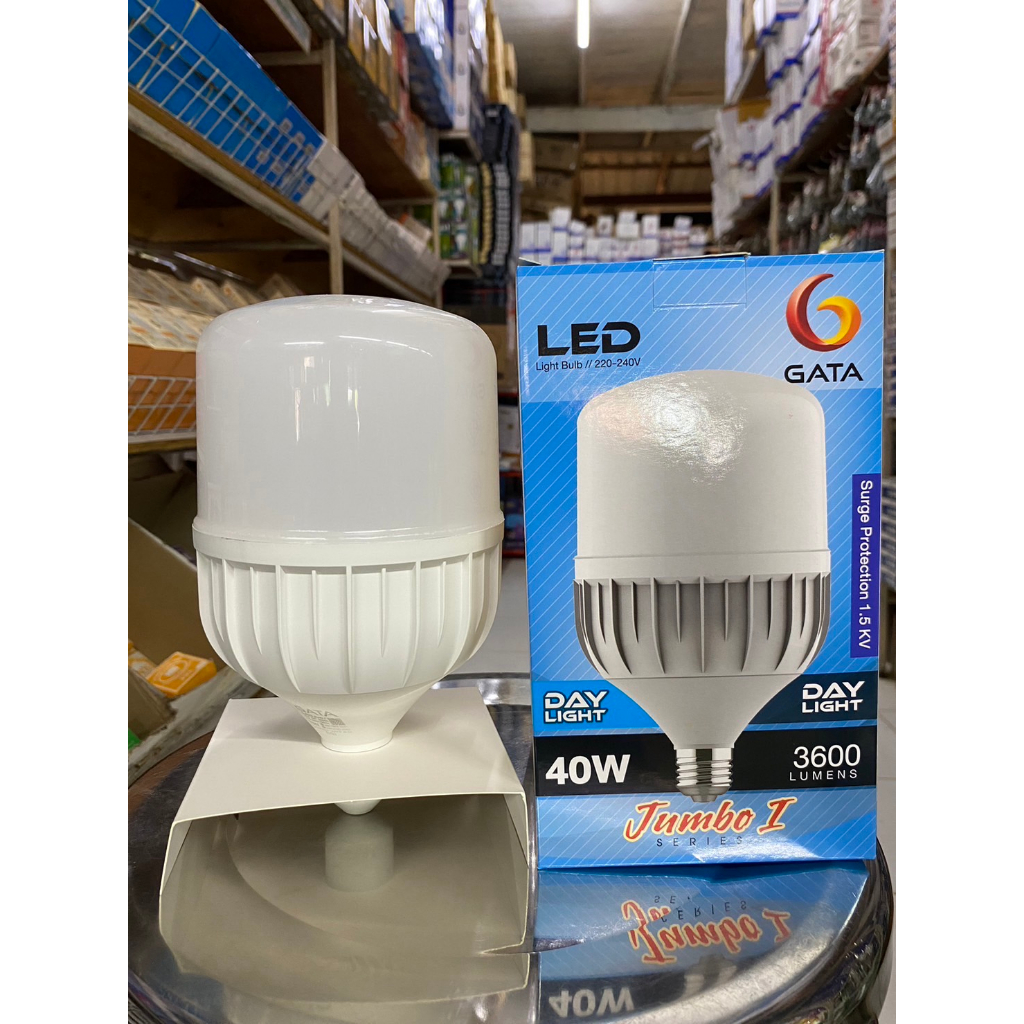 หลอดไฟ LED ( GATA ) สว่างนวลตา หลอดไฟประหยัดพลังงาน220V ขั้ว E27 30W 40W 50W 60W | Shopee Thailand