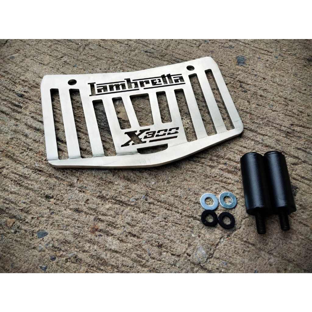 RACK ท้าย LAMBRETTA X 300 งานสเตนเลสเเท้ ไม่เป็นสนิม ทรง SPORT 00/ ทรง ...