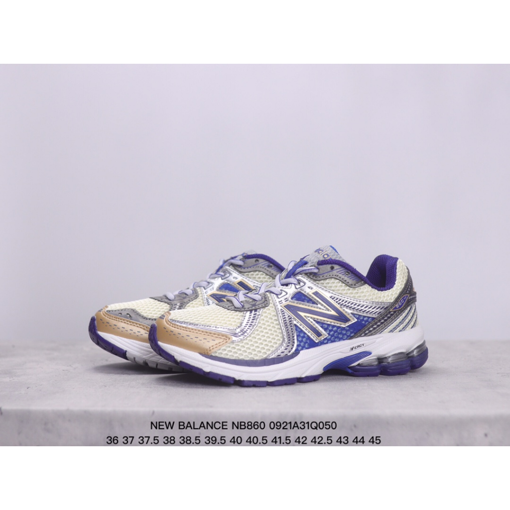 NEW BALANCE NB860 สวมกันลื่นป้องกันการลื่นไถลแฟชั่นวินเทจกีฬาลำลอง ...
